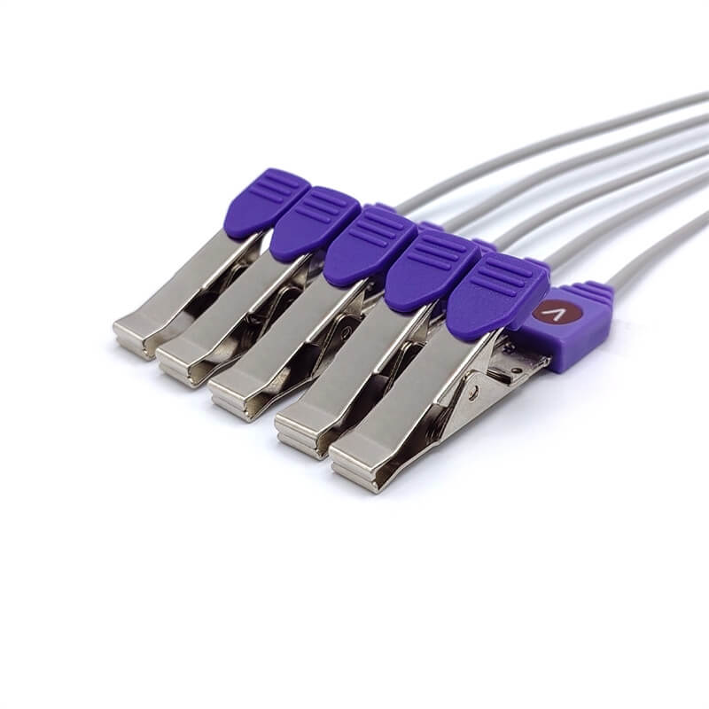 Veterinary ECG Cable 5 lead with Clip for Contec Patient Monitor CMS60 ...