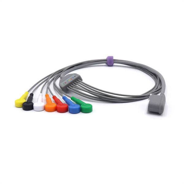 Compatible 2104817-001 GE SEER 1000 holter ECG cable AHA standard ...