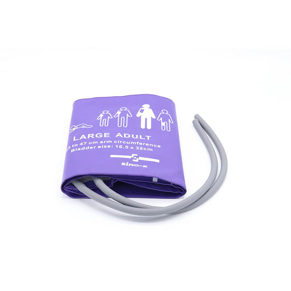 Reusable Blood Pressure Cuff Double Tube Large Adult Use 33 - 47 cm Ar ...