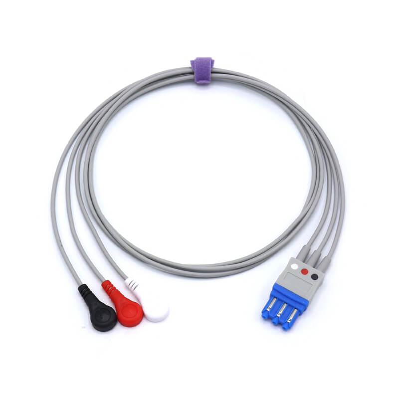 Compatible Philips ECG 3 Leadwires M1673A AHA Snap - sinokmed