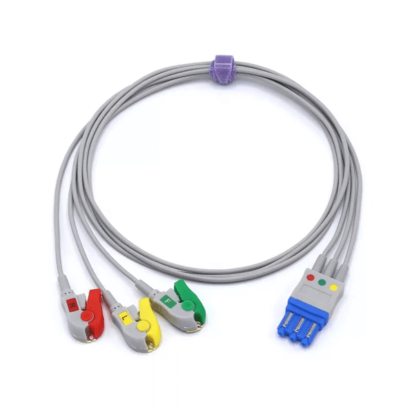 Compatible Philips M1672A ECG 3 Leadwires IEC European Standard Pinch ...