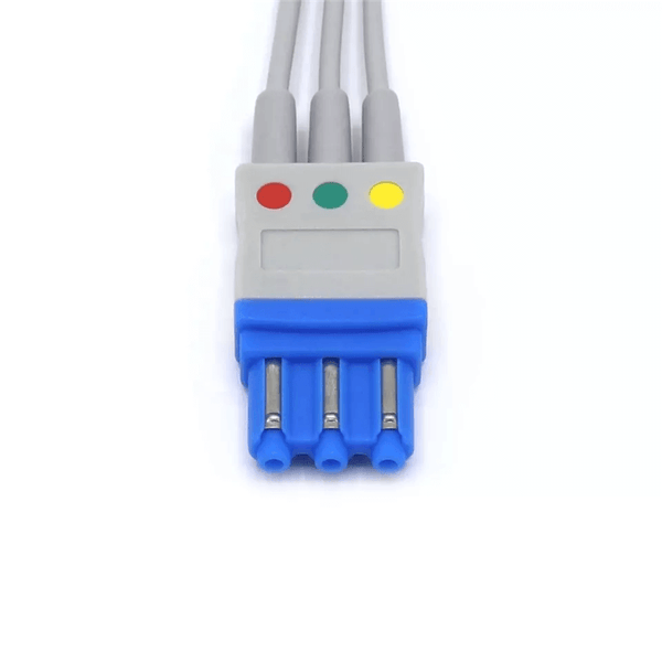 Compatible Philips M1672A ECG 3 Leadwires IEC European Standard Pinch ...