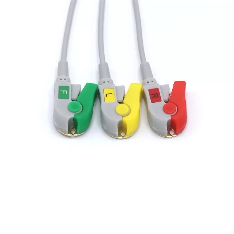 Compatible Philips M1672A ECG 3 Leadwires IEC European Standard Pinch ...
