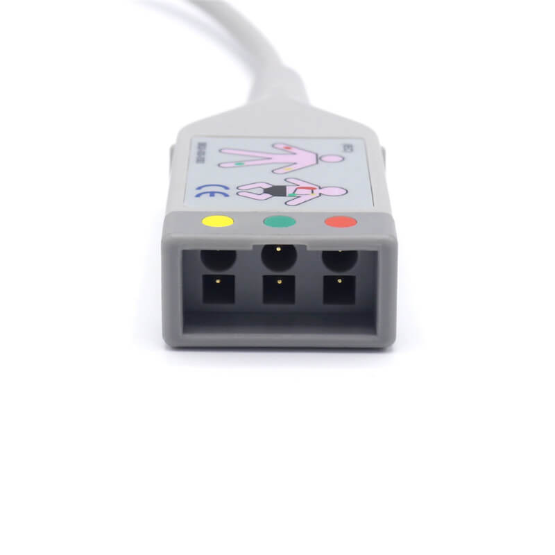 Compatible Philips ECG Trunk Cable M1510A 3 Lead to 12Pin Connector IE ...