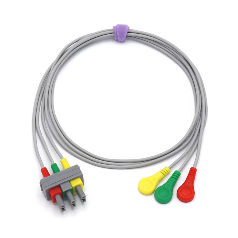 Compatible Philips ECG 3 Leadwires M1613A IEC European Standard Snap ...