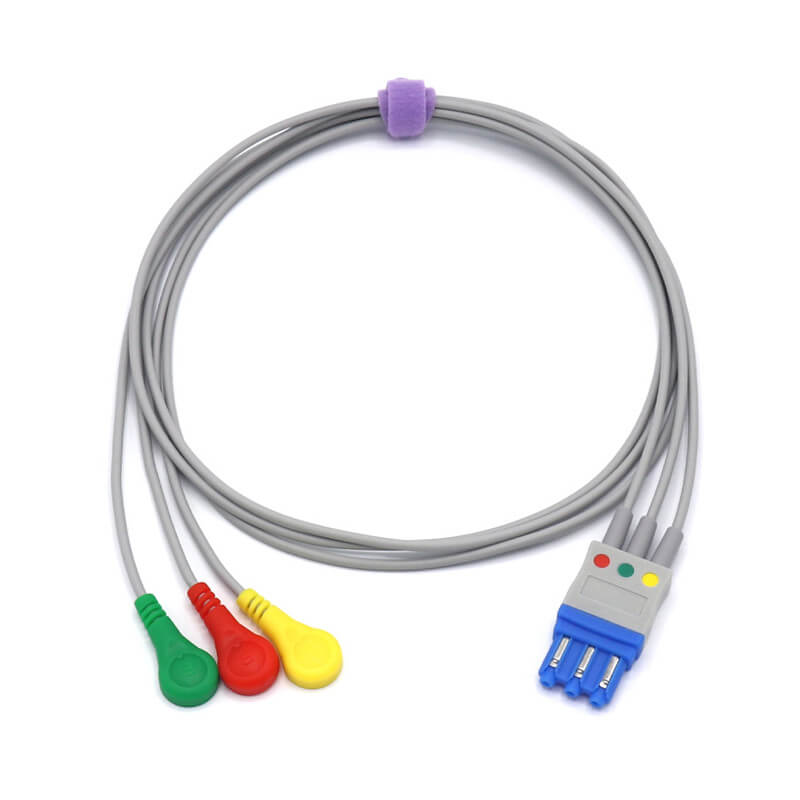 Compatible Philips ECG 3 Leadwires M1674A IEC European Standard Snap ...