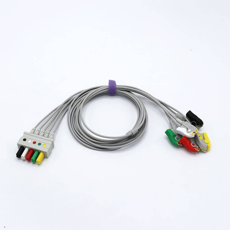 Compatible Draeger-Siemens ECG 5 lead wires IEC European Standard Pinc ...