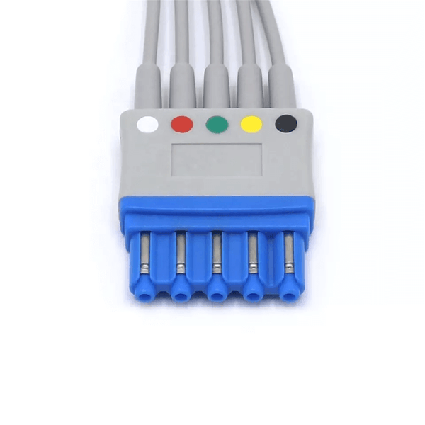 Compatible Philips M1971A ECG 5 Leadwires IEC European Standard Pinch ...