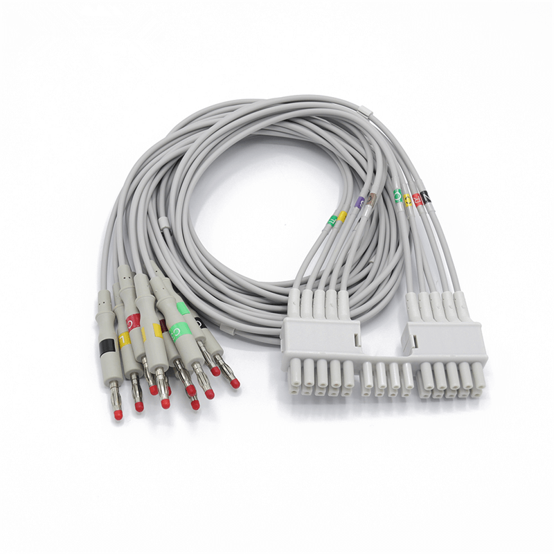 Compatible Mortara ELI 150C/ELI 230 EKG Leadwire IEC Banana 4.0 Connec ...