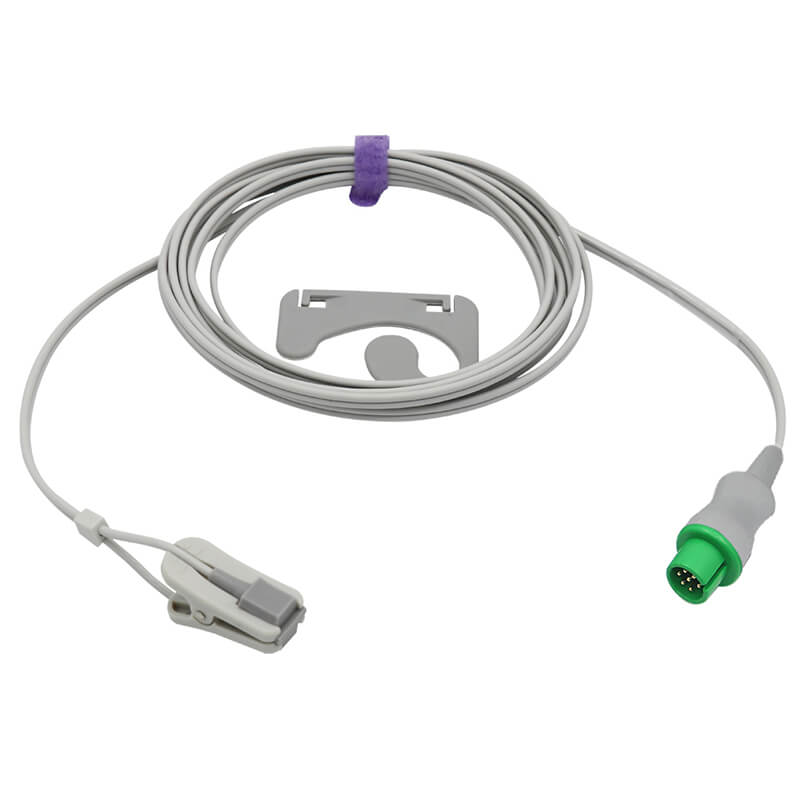 Compatible Bionet Spo2 Sensor Ear Clip 7 Pins Connector - sinokmed