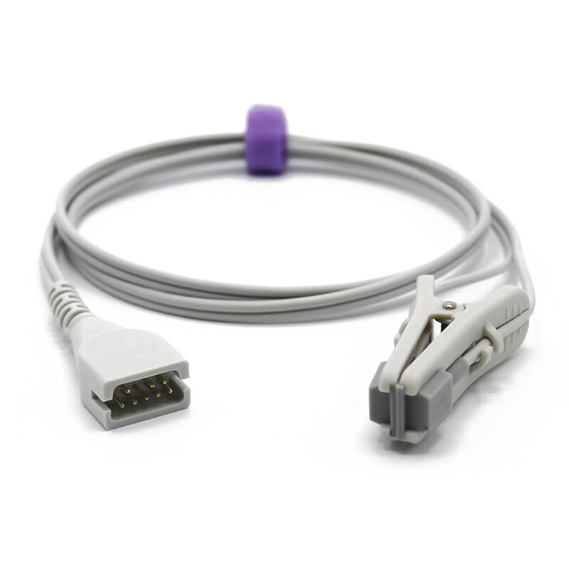 Compatible Mindray Datascope Spo2 Lingual Sensor Vet Ear Tongue 3.2 ft ...
