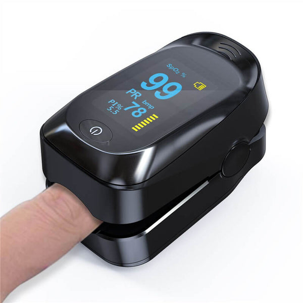 finger pulse oximeter OLED screen display blood oxygen fingertip oxime ...
